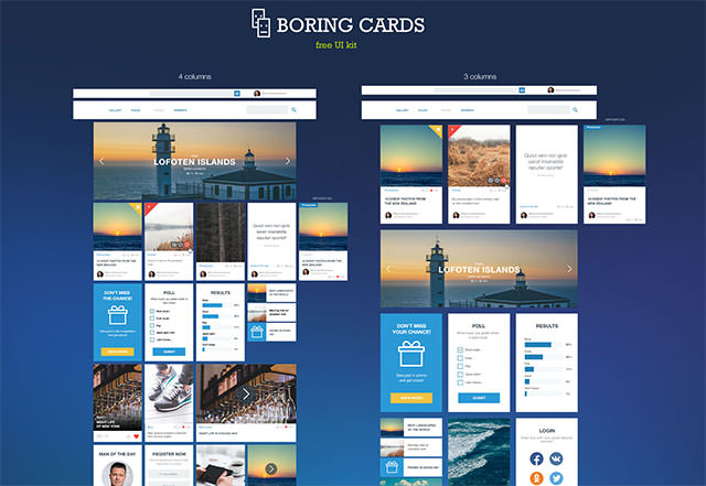 今どきの配色を学ぶ！すごい無料UIデザイン素材30個まとめ 2015年3月度 - PhotoshopVIP