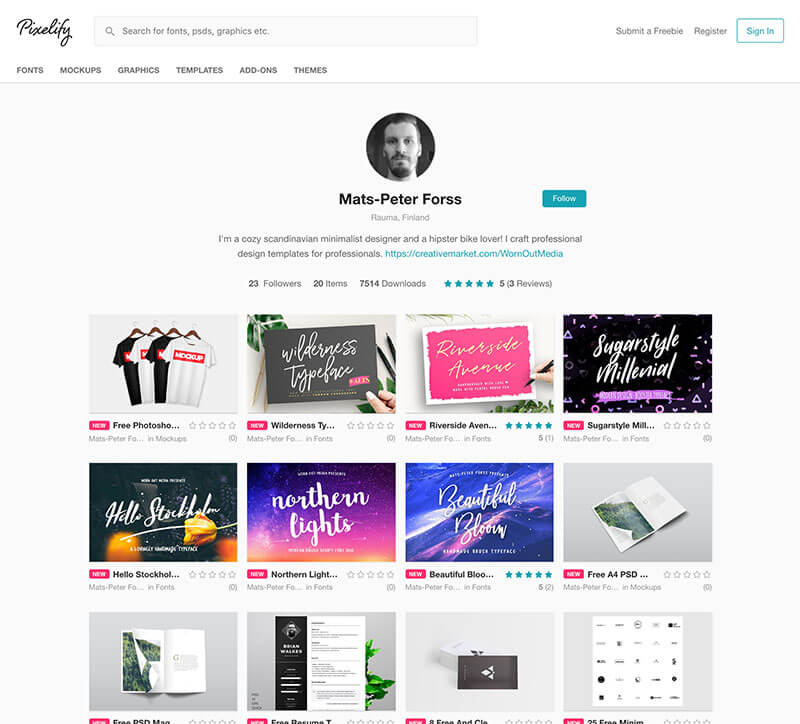 商用利用対応！有料デザイン素材の無料サンプルを発見できるサイト Pixelify - PhotoshopVIP